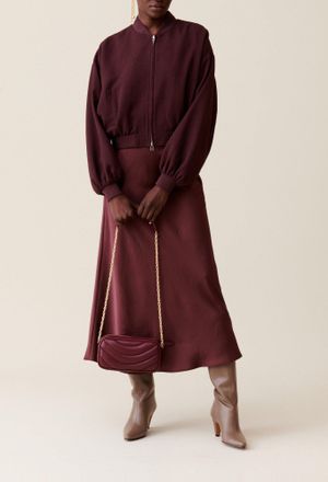 Claudie Pierlot Bomber fluide zipp&eacute;