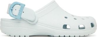 Crocs Pantoletten Classic Enamel Buckle Clog 213347 Hellblau