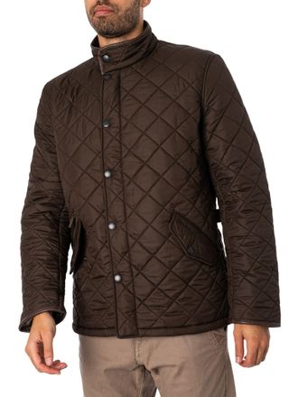 Barbour Powell Steppjacke, Gr&uuml;n