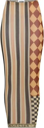 Jean Paul Gaultier Maxirock im Patchwork-Look - Nude