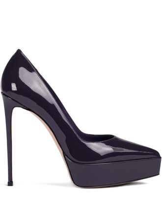 Le Silla escarpins Uma 140 mm à plateforme - Violet