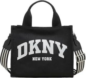 DKNY Sac à dos Hadlee SM pour femme, noir/argenté, noir/argent, Taille unique