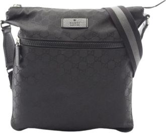 Gucci Sac bandouli&egrave;re vintage doccasion - Homme - Pre-owned - Noir - Taille: ONE Size