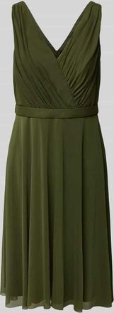 Troyden Collection Cocktailkleid mit V-Ausschnitt