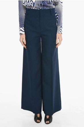 Super Blond High-Waist Straight-Fit Trousers size 40