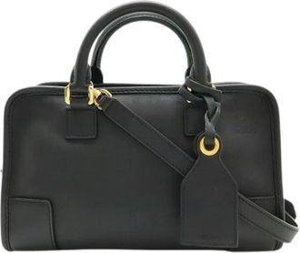 Loewe Pre-owned Sac &agrave; main en cuir Amazona 23 Anagram - Femme - Pre-owned - Noir - Taille: ONE Size