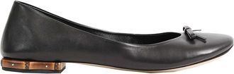 Gucci Leather and Bamboo Ballerinas