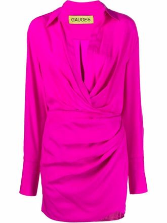 Gauge81 Naha Hemdkleid aus Seide - Rosa