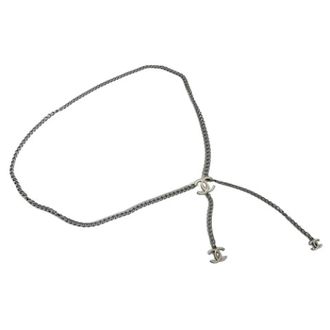 Chanel Pre-owned CC Metal Thin Belt - - Pre-owned - Damen - Grau - ONE SIZE