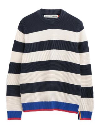 Barbour Paul Smith loves Barbour Rundhalspullover mit Blockstreifen in