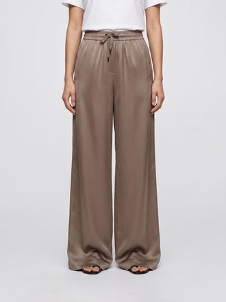 Brunello Cucinelli Pantalon de jogging en m&eacute;lange de coton et soie