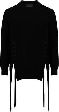 Simone Rocha Pull droit en laine m&eacute;rinos m&eacute;lang&eacute;