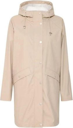 Ichi Ichi, Femme, Manteaux, Beige, Taille: 36 FR Ihtazi Raincoat