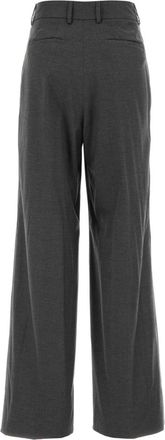 Pantaloni Torino Pleated Virgin Wool Trousers - Gray
