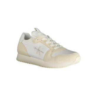 Calvin Klein Colour-Block Recycled Polyester Sneaker - White
