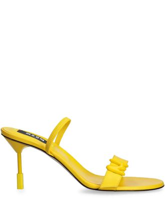 Msgm Sandalen mit Logo-Schild 85mm - Gelb