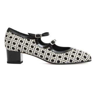 Carel Graue Wollpumps Stilvolle Abs&auml;tze - - Shoes - Damen - Mehrfarbig - 36 EU