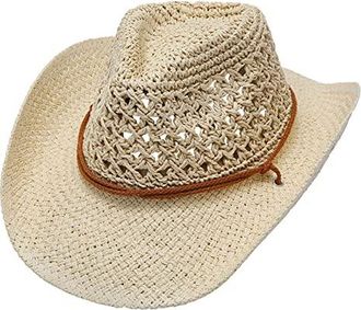 Generic Cocila Chapeau De Cowboy DéContracté Plage Solaire DéTé Unisexe Adulte Bonnet Homme Foot (Beige One Size) Casquette Basketball en Laine Bleu Marine Ch