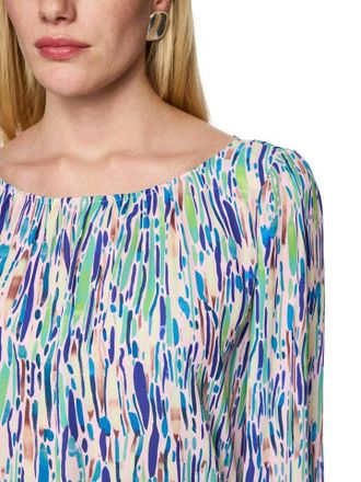 Marc Cain Langarmbluse Spring Fling Premium Damenmode weit geschnitten, mit Allover-Confetti-Print