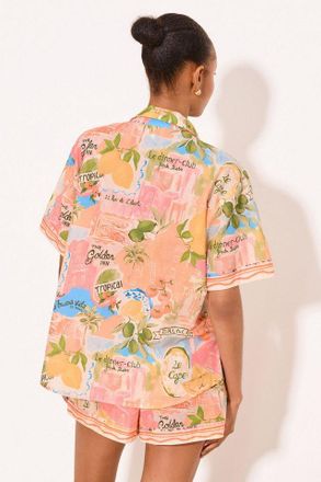 Lipsy Strandshirt Lipsy gekn&ouml;pftes Cover-up-Strandhemd mit Kragen (1-tlg)