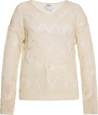 Usha Zur Seite fahren Damen Creme