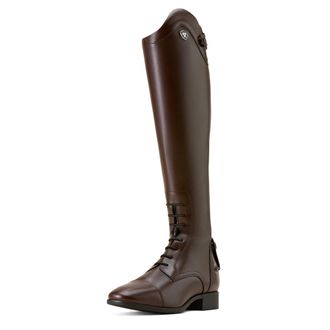 Ariat Womens Palisade Field Tall Riding Boots in Mahogany, B Medium Width, X-Short Height, Regular Calf, Size 37.5, by Ariat