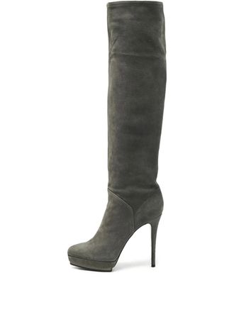 Le Silla bottes pointues &agrave; talon - Gris