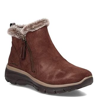 Skechers Femme Easy Going-Fermeture &eacute;clair Haute Botte Tendance, Chocolat, 39 EU