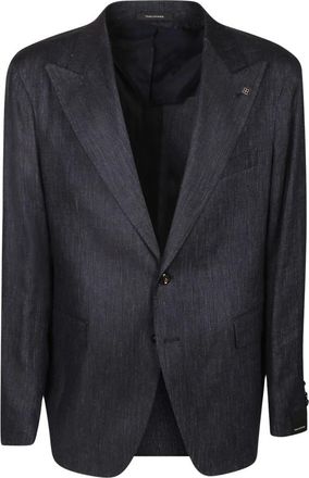 Tagliatore Homme, Vestes, Bleu, Taille: M Coupe ajust&eacute;e. Lin viscose