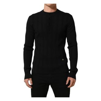 Dolce & Gabbana Herren, Strickwaren, Schwarzk, LGr&ouml;&szlig;e