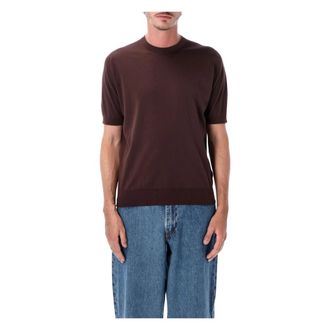John Smedley Round-Neck Strickwaren - - Knitwear - Herren - Braun - M