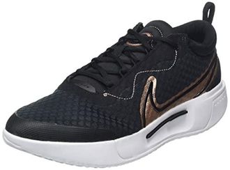 Nike Nike Womens Hard Court Tennis Shoes Nikecourt Zoom Pro, Black/MTLC Red Bronze-White, DH0990-091, 38.5 EU (7.5 US)