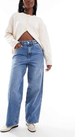 Only Amber - Weite Jeans in Mittelblau