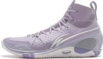 Li-Ning Herren Basketballschuhe rutschfest Verschleißfest Professionelle Sportschuhe Wade 808 III Ultra V2 Serie Lavendel EU 42 1/3