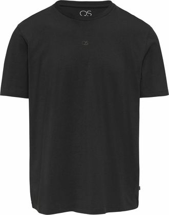 QS by s.Oliver Herren 2164741 Logo-Shirt, Schwarz, XXL EU