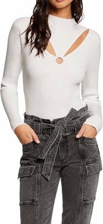 Morgan Pull manches longues &agrave; ouvertures Off White S