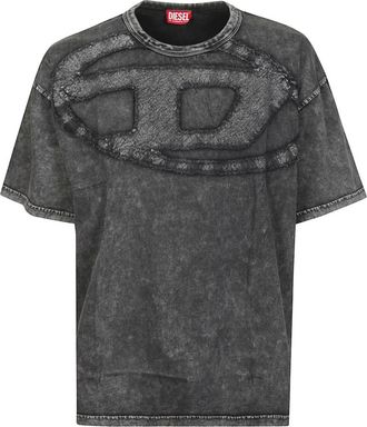 Diesel Homme, Tops, Gris, Taille: L T-Boxt DEN T-Shirt