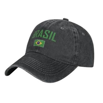 Generic Casquettes De Golf Drapeau Vintage du Br&eacute;sil (Brasil) Vintage Pare-Soleil Casquette Anti-Soleil Ext&eacute;rieur Sunhat pour Les Saisons Randonn&eacute;e P&ecirc;che