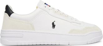 Polo Ralph Lauren Homme, Chaussures, Blanc, Taille: 44 EU Kenmare Baskets Basses &agrave; Lacets