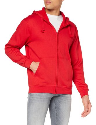 Clique CliQue Herren Basic Full Zip Hoody Kapuzenpullover, Blickdicht, rot, XXL