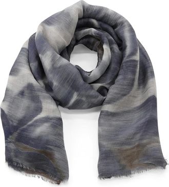 Altea Homme, Accessoires, Multicolore, Taille: ONE Size &Eacute;charpe L&eacute;g&egrave;re en Lin et Soie