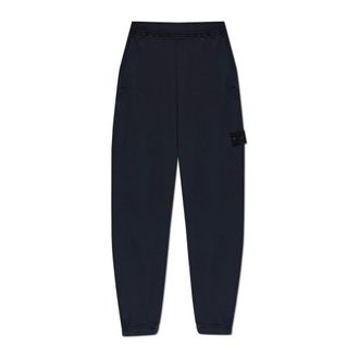 Stone Island Homme, Pantalons, Bleu, Taille: L Pantalon de surv&ecirc;tement &agrave; patch logo