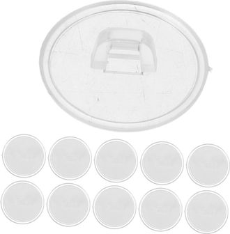 SOLUSTRE 30 St&uuml;ck Teiliges Selbstklebende Deckenhaken mit Haftung Transparente Kleine Platzsparende Klebehaken ohne Bohren zum Aufh&auml;ngen von Laternen und Dekor