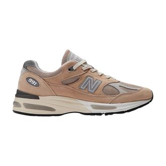 New Balance Wildleder- und Mesh-Sneakers - - Shoes - Herren - Beige - 41 1/2 EU
