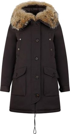 Moorer Femme, Manteaux, Brun, Taille: 36 FR Manteaux