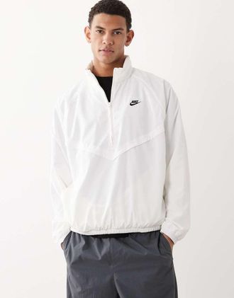 Nike Windrunner - Veste l&eacute;g&egrave;re &agrave; demi-fermeture &eacute;clair - Blanc