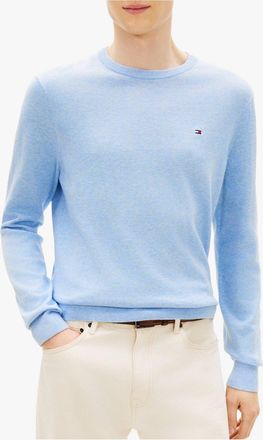 Tommy Hilfiger Pull &agrave; drapeau brod&eacute; en coton