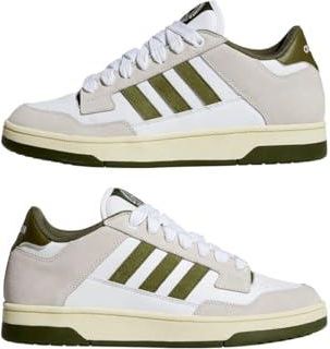 adidas Chaussures snekaers Rapid Court Low Homme Blanc Vert Olive, vert, 40 2/3 EU