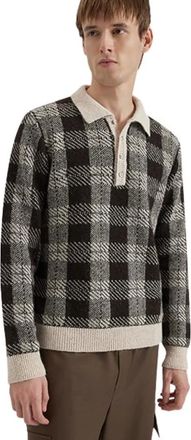 Alpha Studio Polo Stampa Check Jacquard - Homme - Pulls - Multicolore - Taille: M