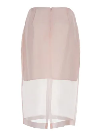 Federica Tosi Womens Skirt Pink Silk